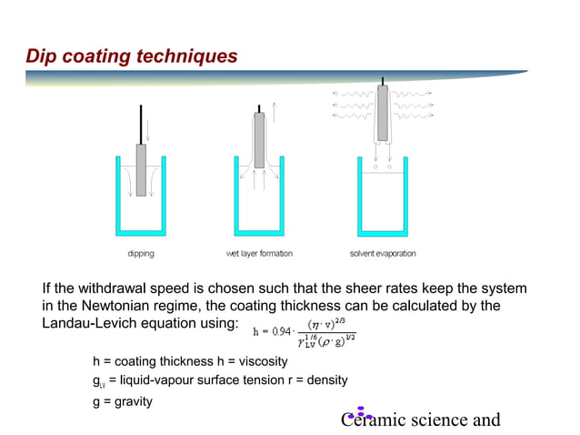 Sol gel coating | PPT | Physics | Science