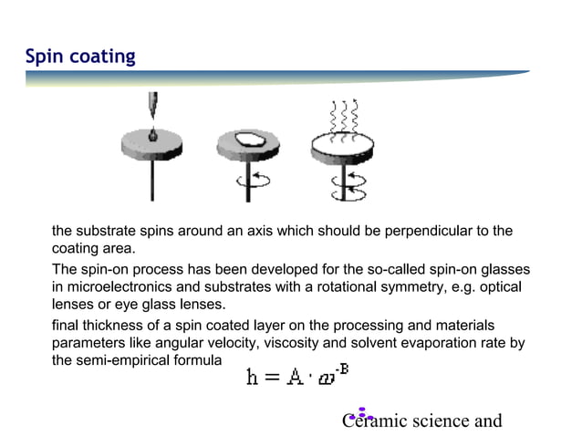 Sol gel coating | PPT | Physics | Science