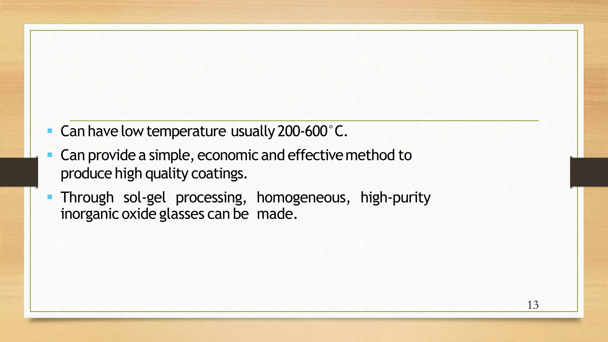 Sol gel method and solid state reactions | PPTX