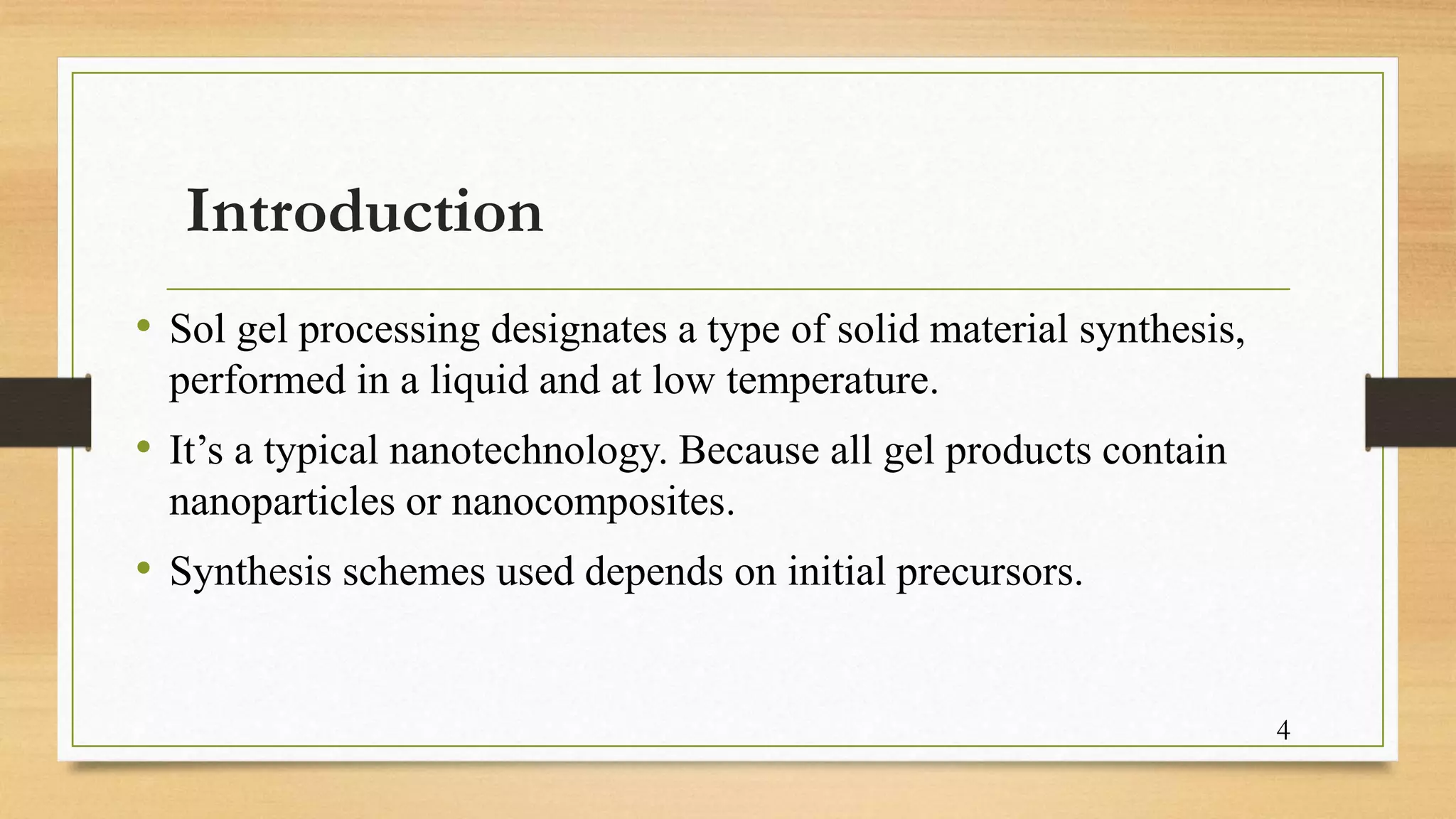 Sol gel method and solid state reactions | PPTX