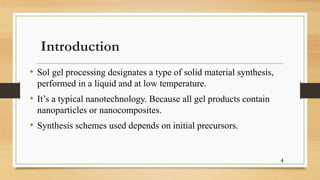 Sol gel method and solid state reactions | PPTX