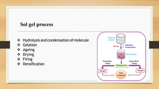 Sol gel method and solid state reactions | PPTX
