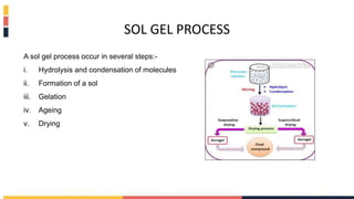 sol gel method by Mr AMAN PATHANIApptx | PPTX