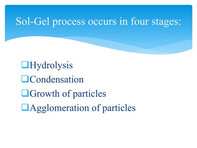 sol gel synthesis (1).pptx | Chemistry | Science