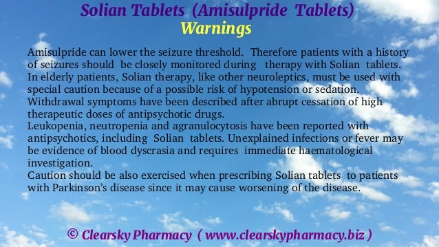 Solian Tablets (Amisulpride tablets) | PDF