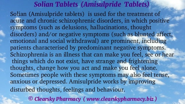 Solian Tablets (Amisulpride tablets) | PDF