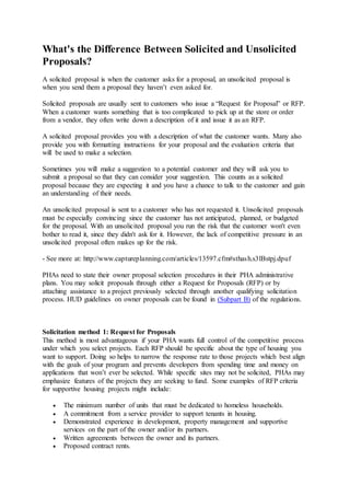 Soliciting proposal | DOCX