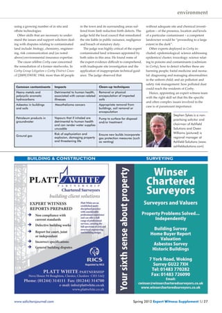 Solicitors Journal Spring 2012 Expert Witness Supplement | PDF