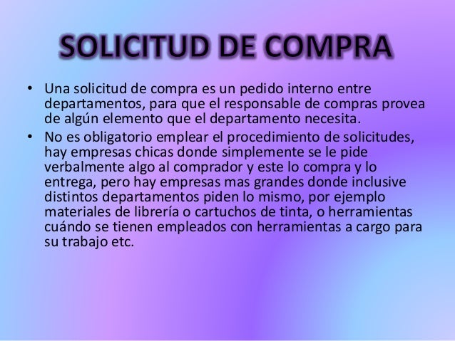 Solicitud De Compra