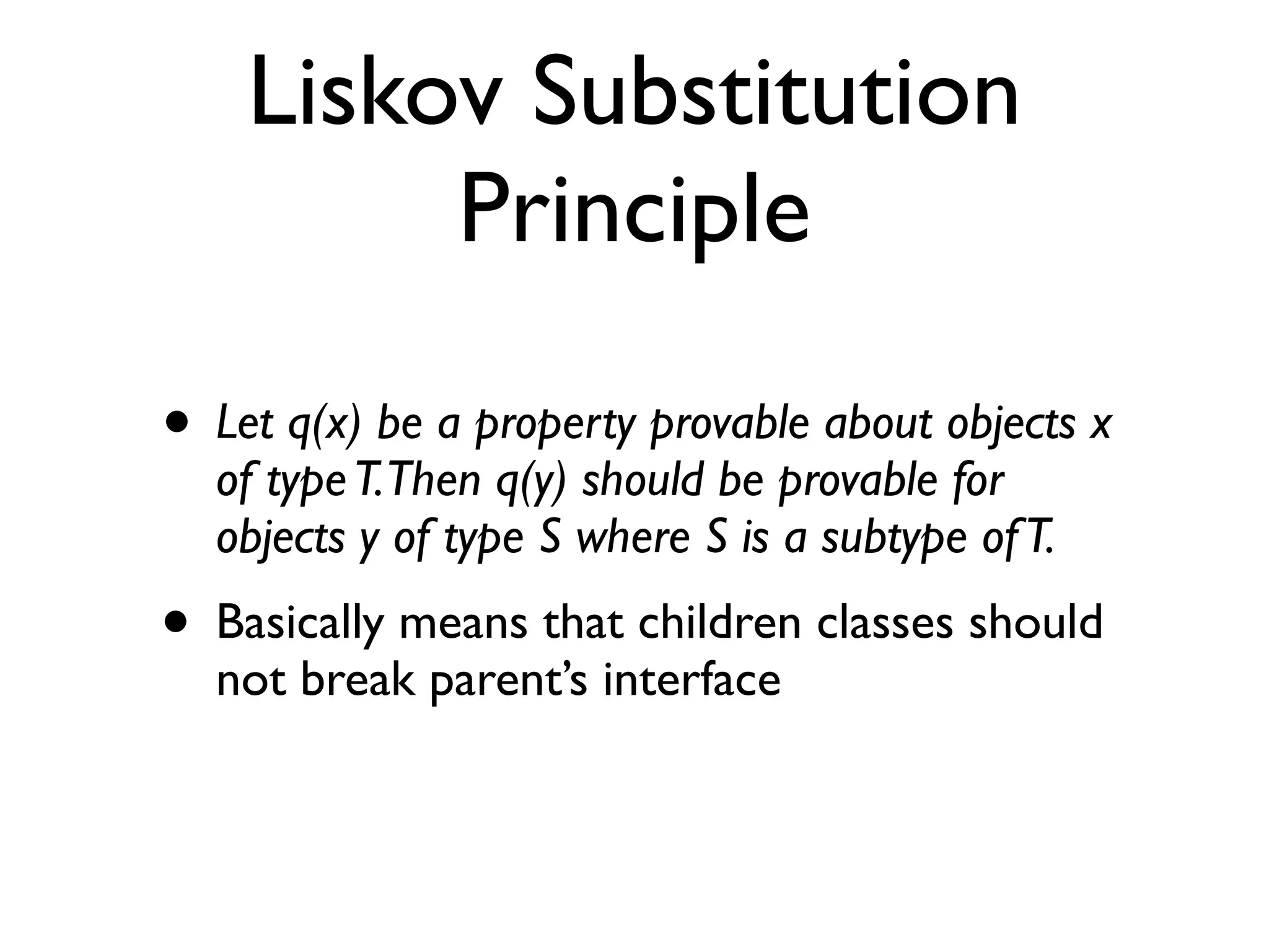 "SOLID" Object Oriented Design Principles | KEY