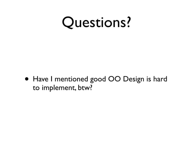 Solid Object Oriented Design Principles Ppt