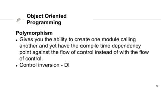 S.O.L.I.D: Principles of OOP and Agile design | PPTX