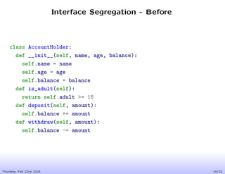 The SOLID Principles for Software Design | PPT