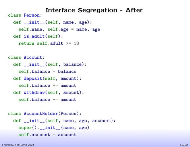 The SOLID Principles for Software Design | PPT