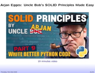 The SOLID Principles for Software Design | PPT