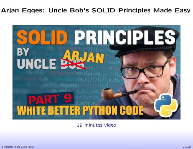 The SOLID Principles for Software Design | PPT