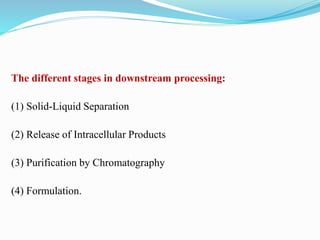 Solid liquid separation Downstream processing | PPTX