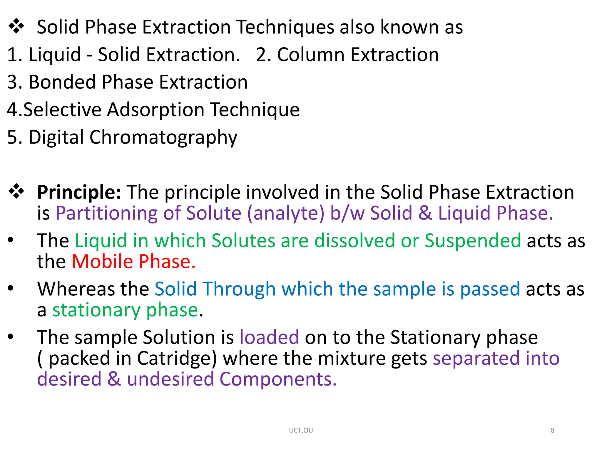 Solid - Phase Extraction By GUNTI SHASHIKANTH | PPTX