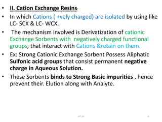 Solid - Phase Extraction By GUNTI SHASHIKANTH | PPTX