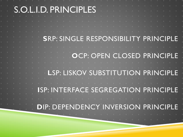 Solid principle | PDF | Web Development | Internet