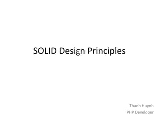 SOLID in PHP | PPT | Programming Languages | Computing