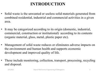 Solid Waste Management Using Incineration Technique | PPTX