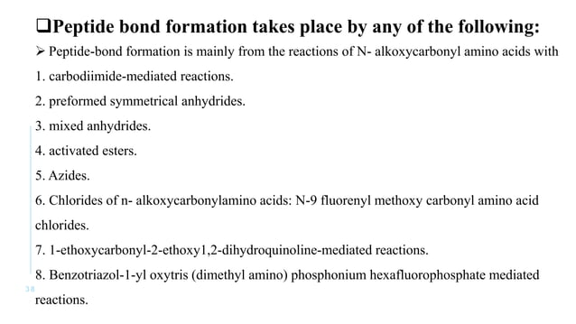 Solid and Solution phase peptide synthesis PPT.pptx | Chemistry | Science