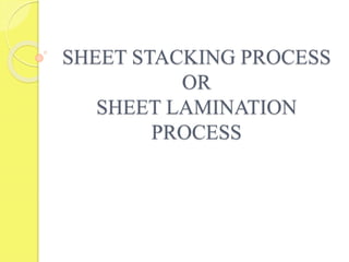 Solid based RP systems LOM Method | PPT