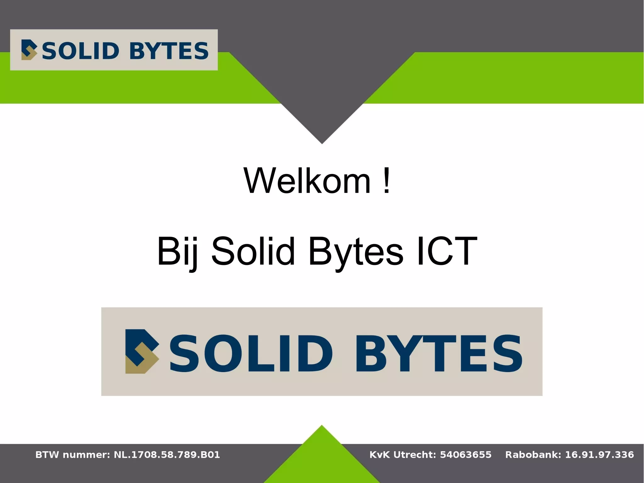 Solid Bytes ICT bedrijfspresentatie | PPT