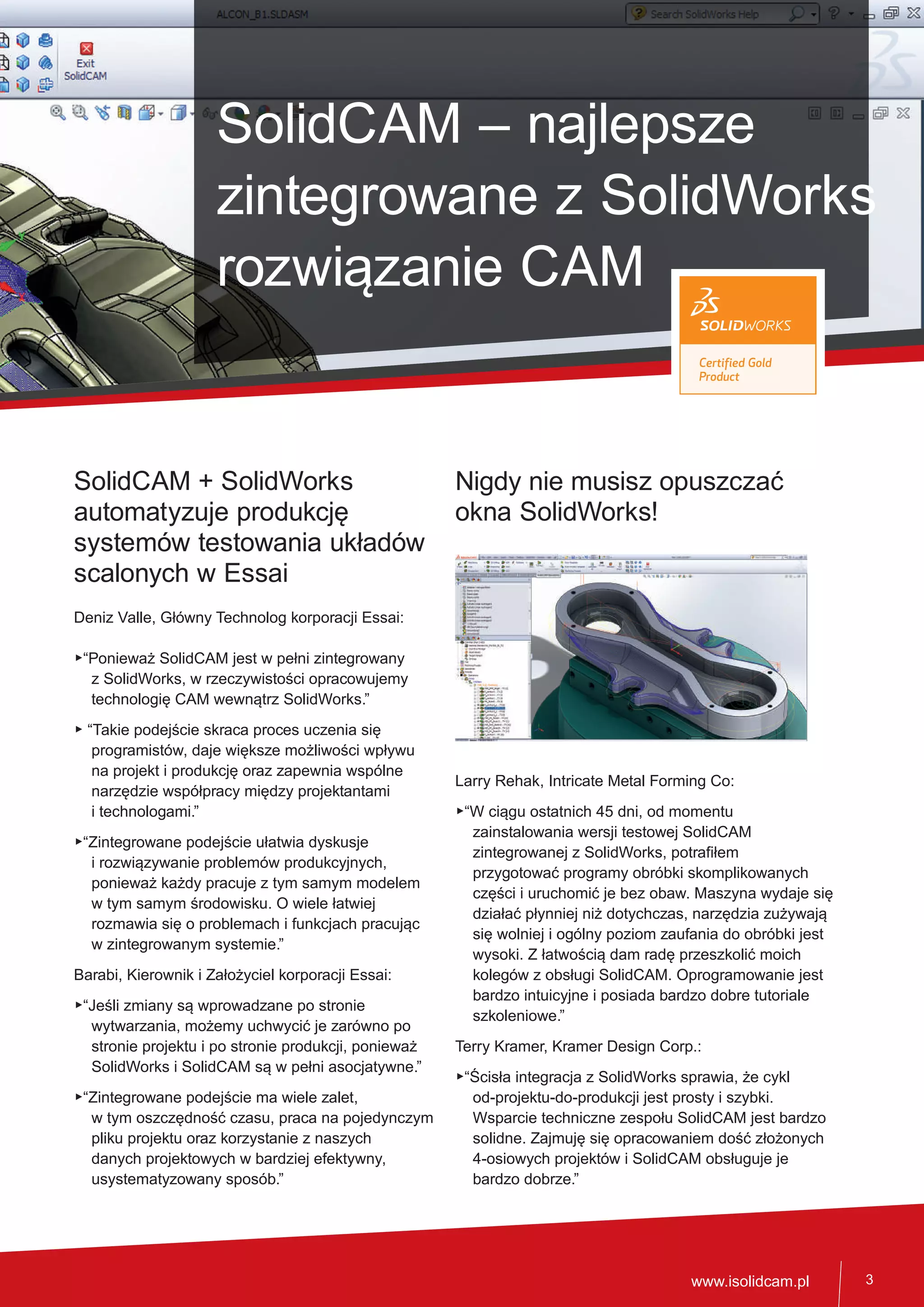 SOLIDCAM dla SOLIDWORKS | PDF