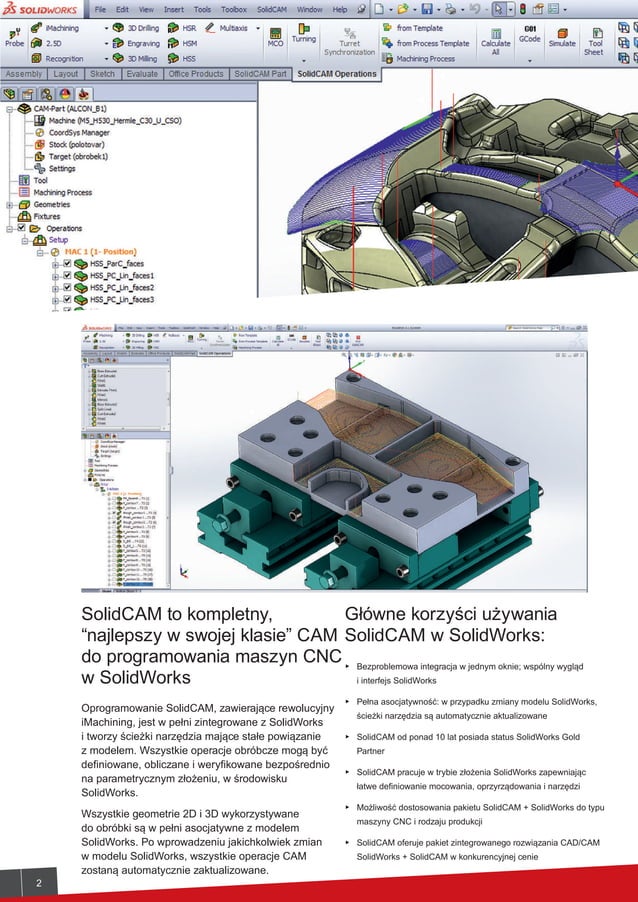 SOLIDCAM dla SOLIDWORKS | PDF