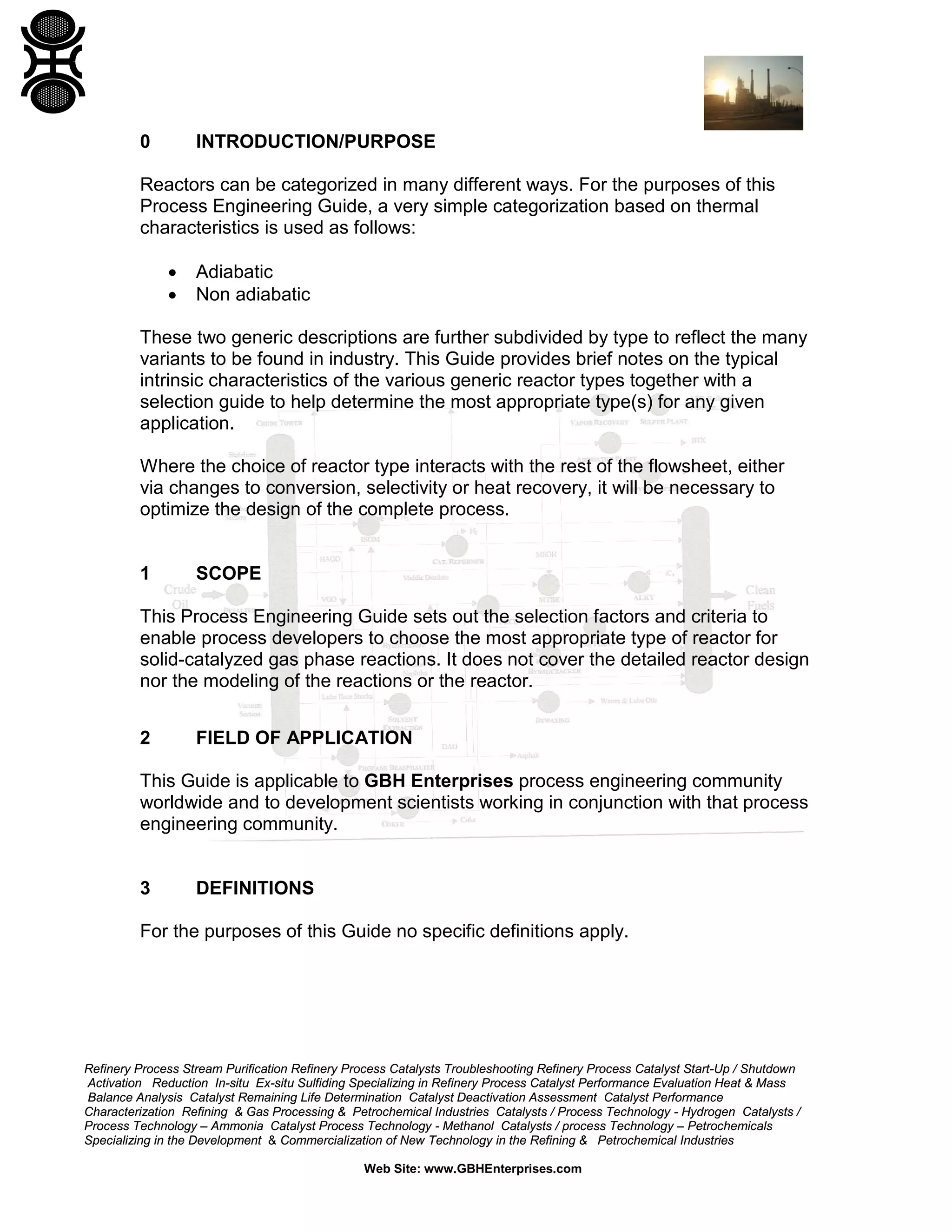 Solid Catalyzed Gas Phase Reactor Selection | PDF