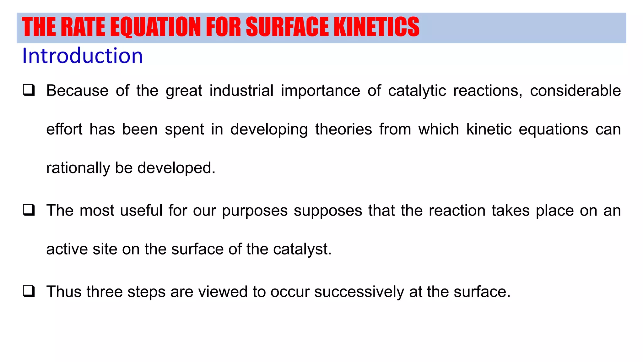 Solid Catalyzed Reactions | PPTX