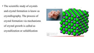 State of matter and properties of matter (Part-7)(Solid-crystalline ...