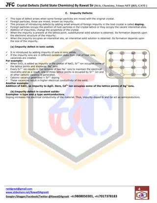 Solid State Chemistry Defects