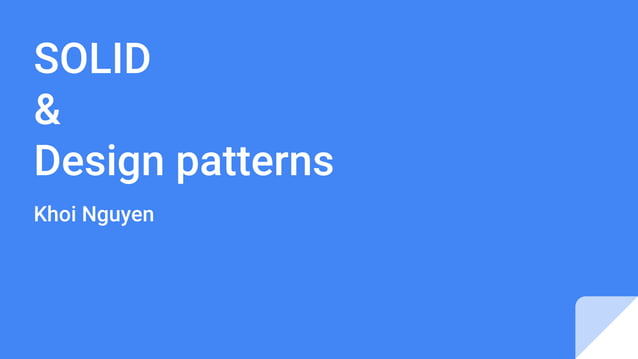 SOLID & Design patterns.pptx