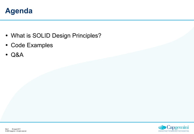 SOLID Design Principles | PPT | Programming Languages | Computing