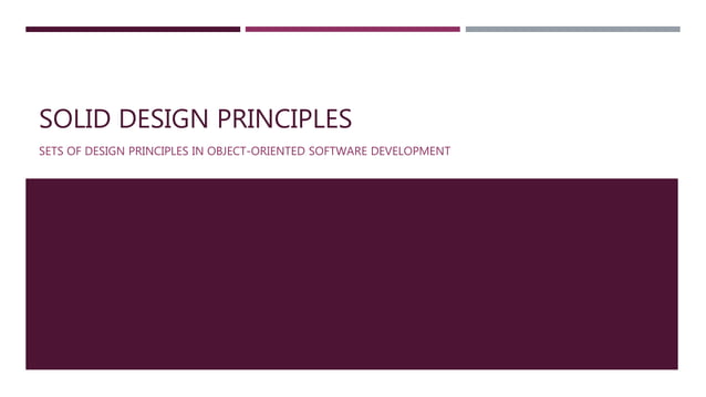 Solid design principles | PPT