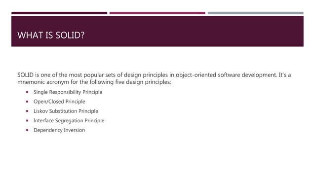 Solid design principles | PPT