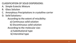 Solid dispersion by kamlesh | PPTX