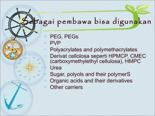 Solid dispersion pptx | PPT