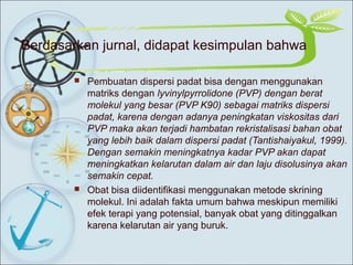 Solid dispersion pptx | PPT