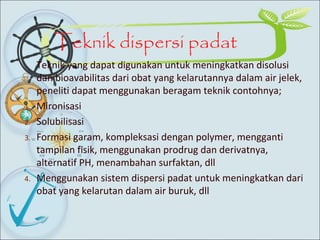 Solid dispersion pptx | PPT