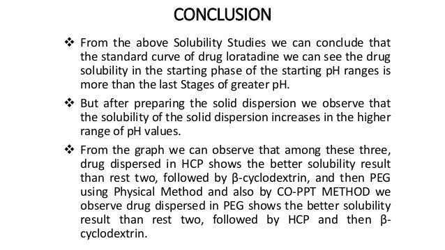 SOLID DISPERSION TECHNIQUE