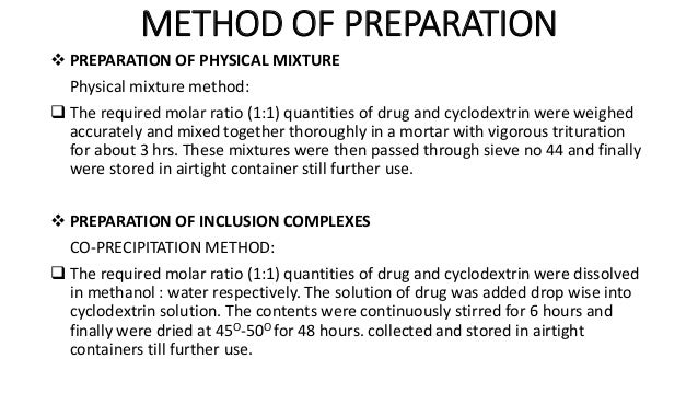 SOLID DISPERSION TECHNIQUE