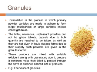 Solid dosage forms | PPT
