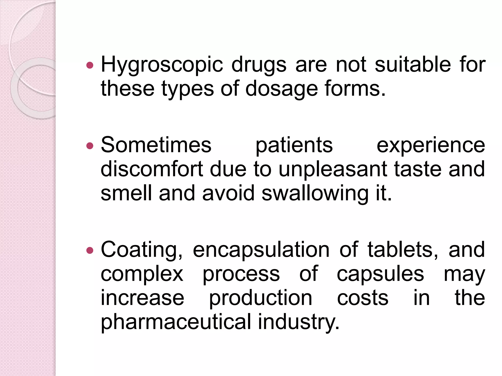 Solid dosage forms ppt | PPTX