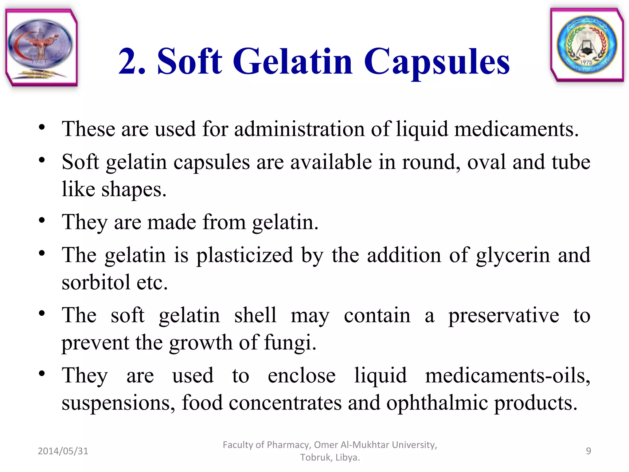 Solid dosage forms (capsules) | PPT