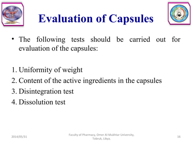 Solid dosage forms (capsules) | PPT