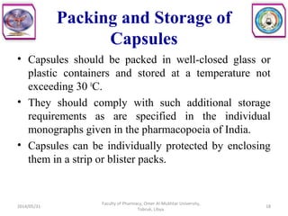 Solid dosage forms (capsules) | PPT